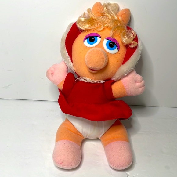 Muppets | Toys | Vintage Baby Miss Piggy Stuffed Plush Christmas Jim ...